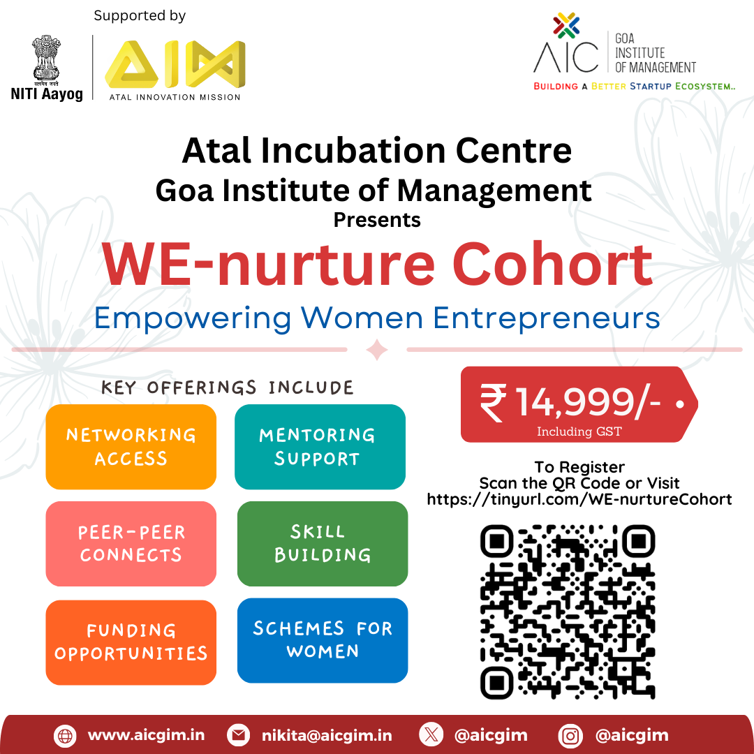 WE-nurture - AIC GIM For Women Micro Entrepreneur in Goa